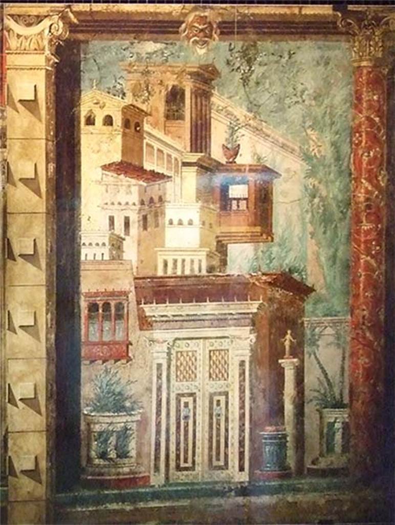 Villa of P Fannius Synistor at Boscoreale. Cubiculum M. Second panel ...
